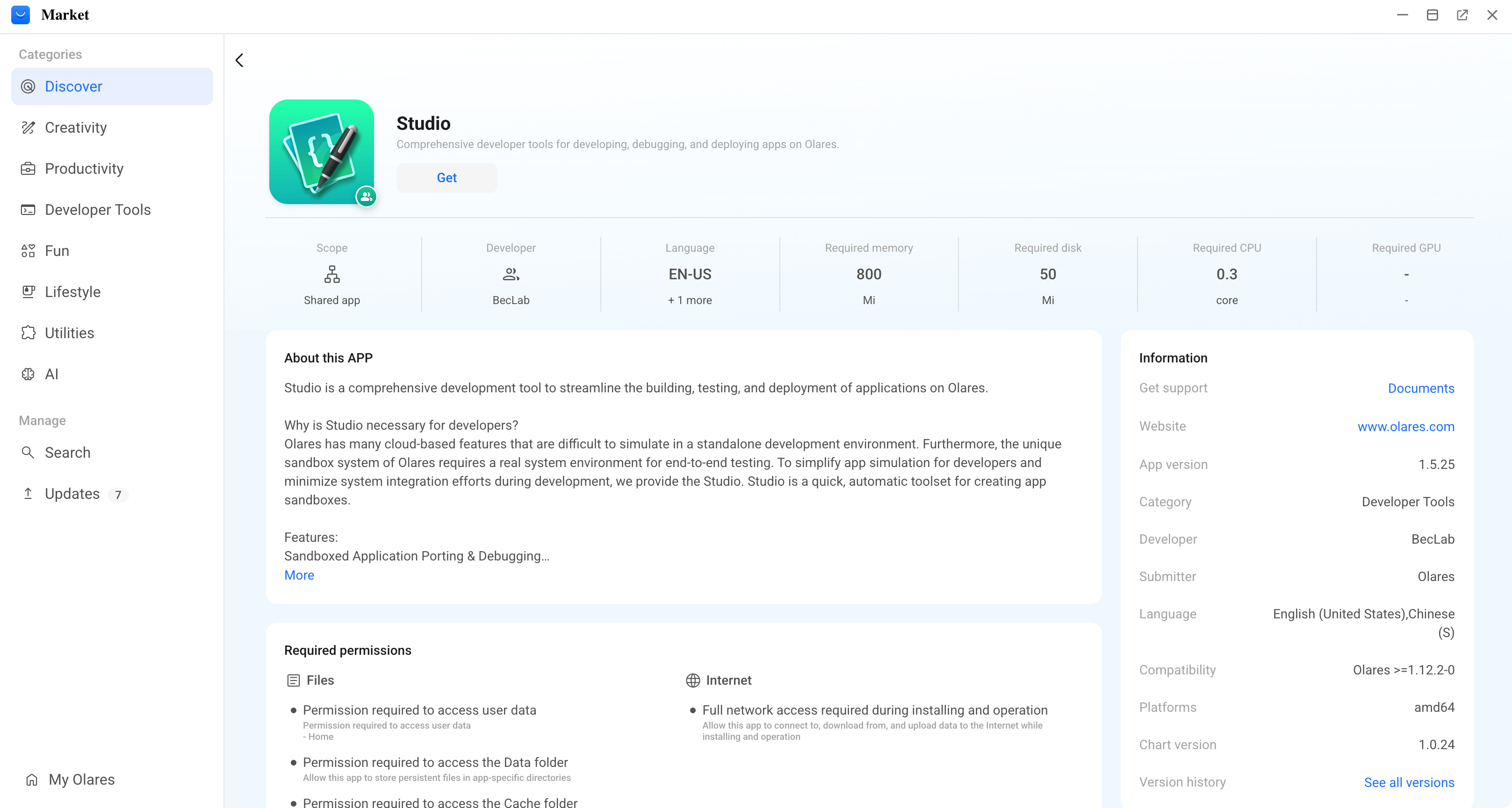 Deploy and develop apps in Olares | Olares